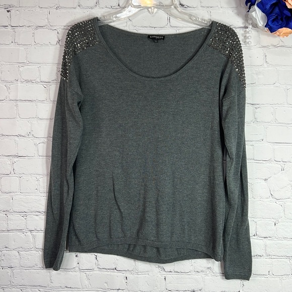 Express | Sweaters | Express Studded Shoulder Sweater | Poshmark